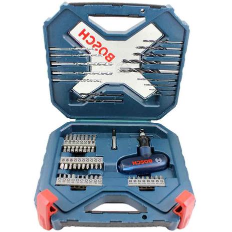 Jogo de Brocas + Bits Bosch Com 54 Peças X-line - Apiguana | Máquinas e ...