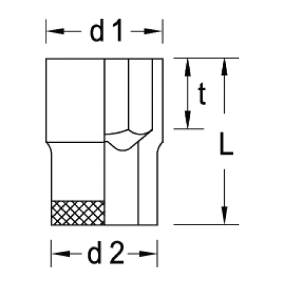 Soquete M 17mm 19 Gedore - Apiguana | Máquinas e Ferramentas