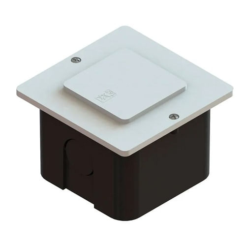 Caixa de Passagem Taf N2 100X100MM Preto 8287 - Apiguana