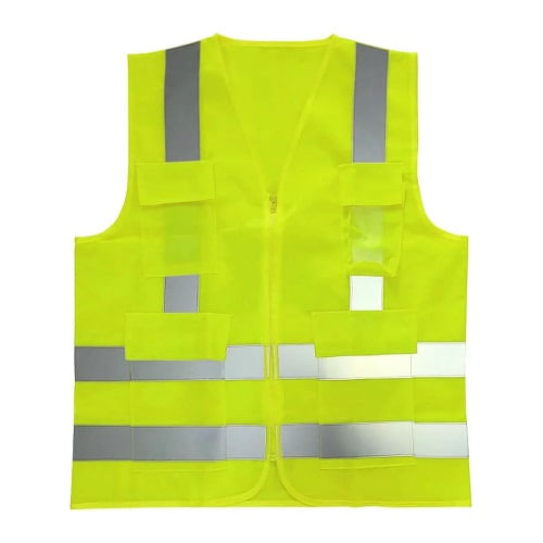 Colete Refletor Tipo Jaqueta 4 Bolso G Amarelo T-2 TP Volk - Apiguana